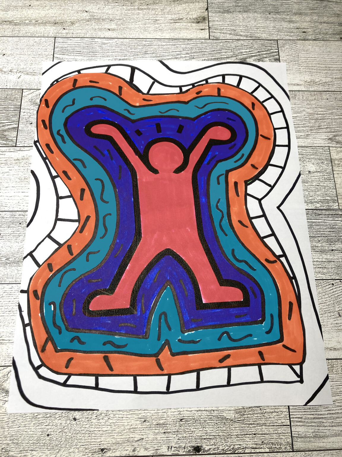 Line Art for Kids with Keith Haring | Little Bins for Little Hands