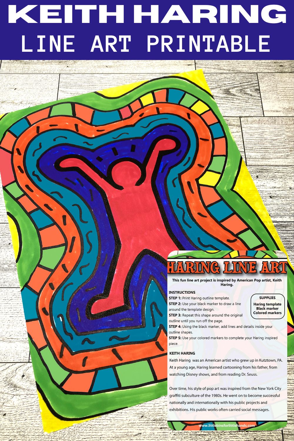 Line Art for Kids with Keith Haring | Little Bins for Little Hands