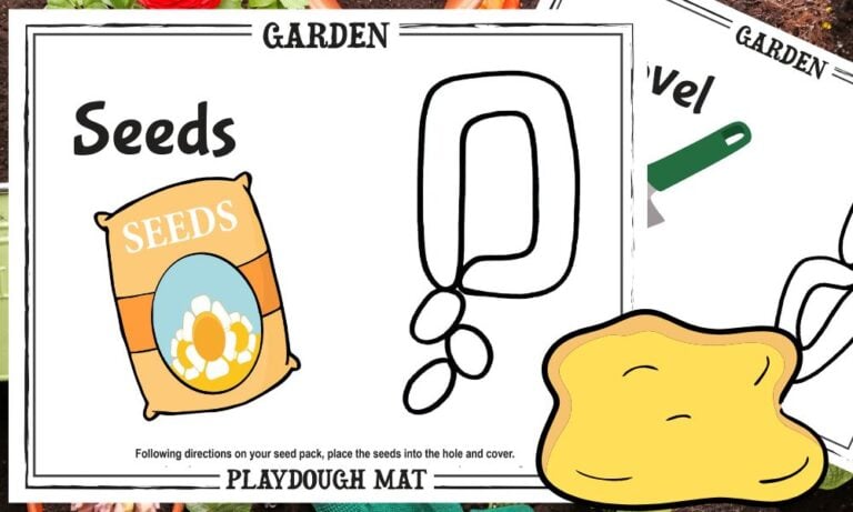 Planting a Garden Playdough Mats - Little Bins for Little Hands
