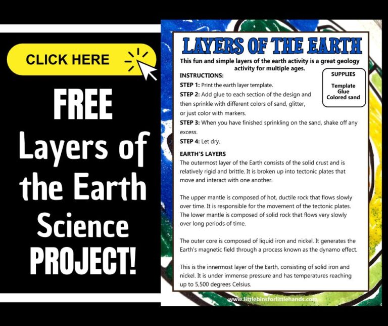 Layers Of The Earth Activity - Little Bins for Little Hands
