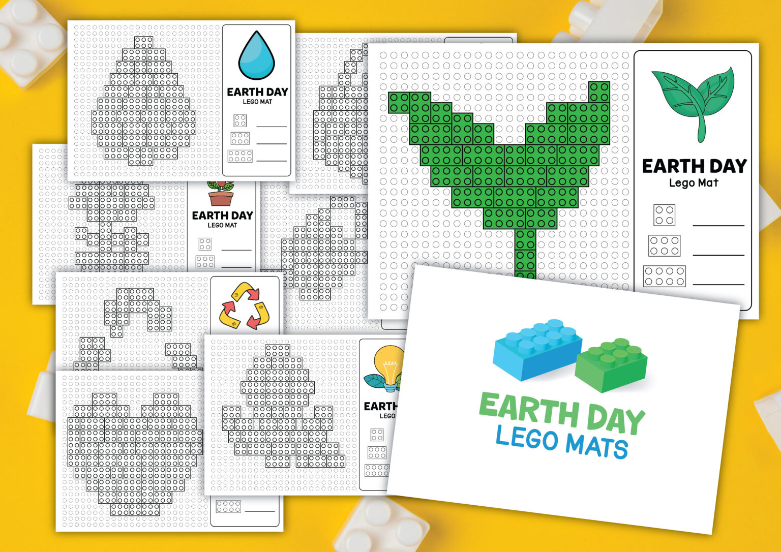 Earth Day LEGO Challenge Cards | Little Bins for Little Hands