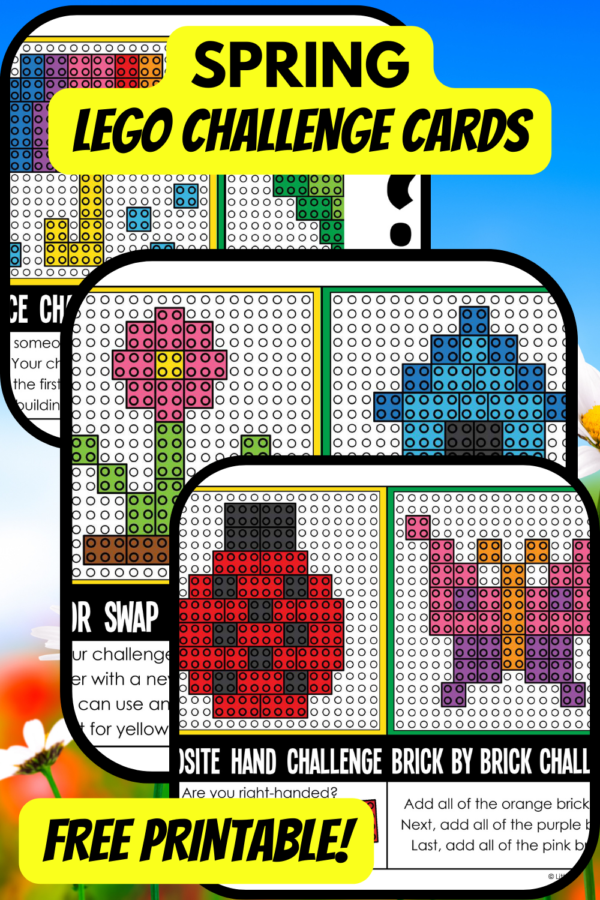 Spring LEGO Challenge Cards for Kids | Little Bins for Little Hands