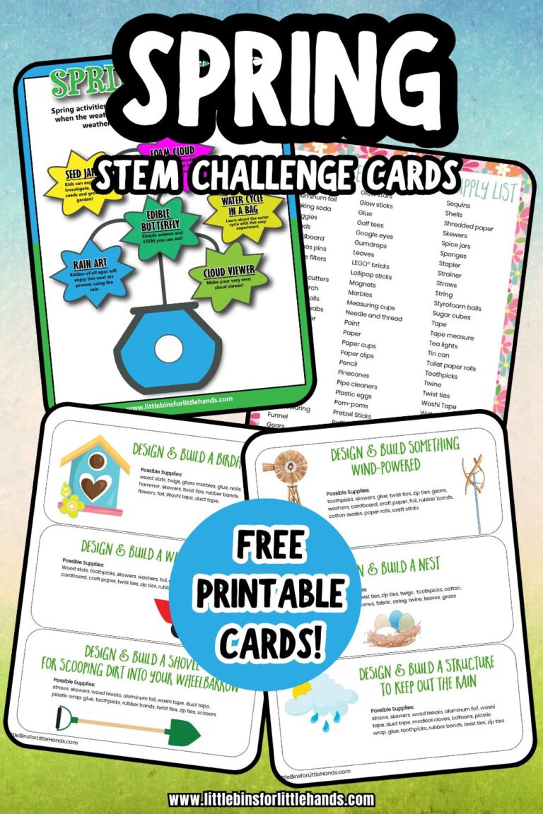 Spring STEM Challenge Cards
