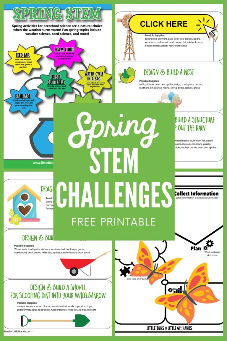 Spring STEM Challenge Cards