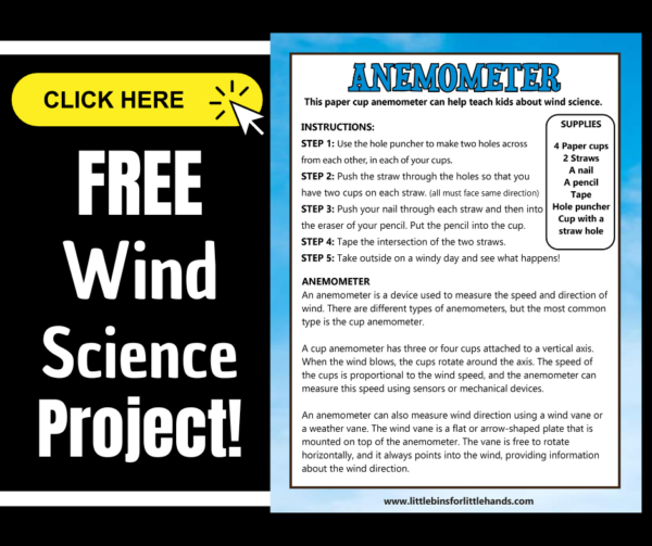 How To Make An Anemometer - Little Bins for Little Hands