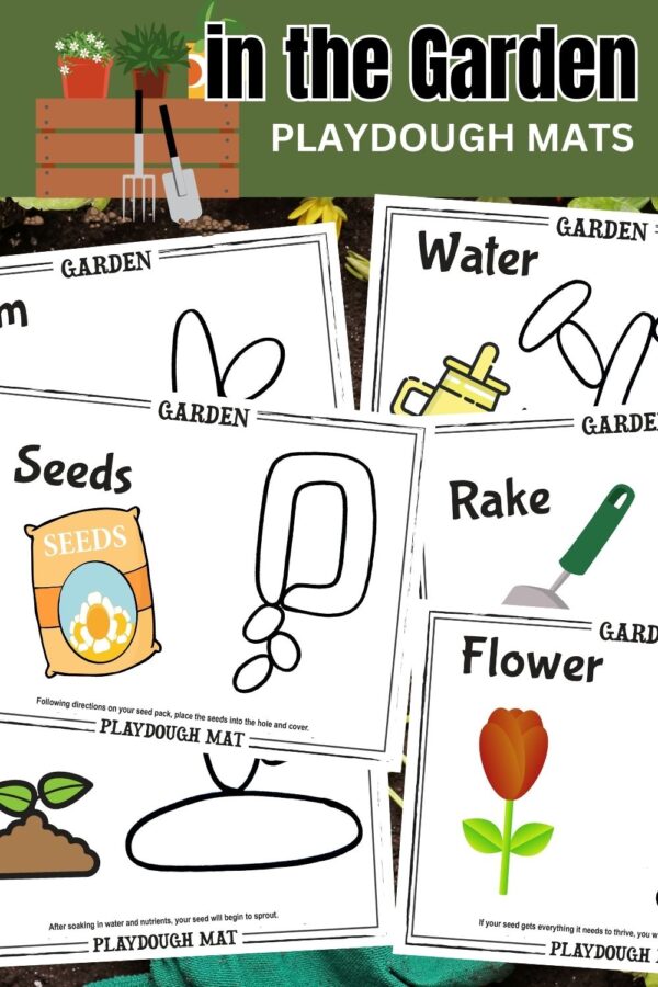 Planting a Garden Playdough Mats - Little Bins for Little Hands