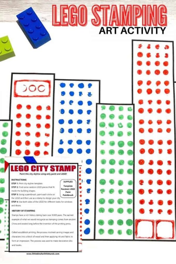 Painting With LEGO - Little Bins for Little Hands