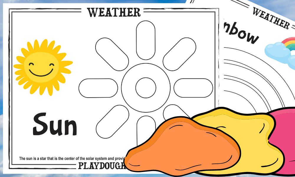 Weather Playdough Mats - Little Bins for Little Hands