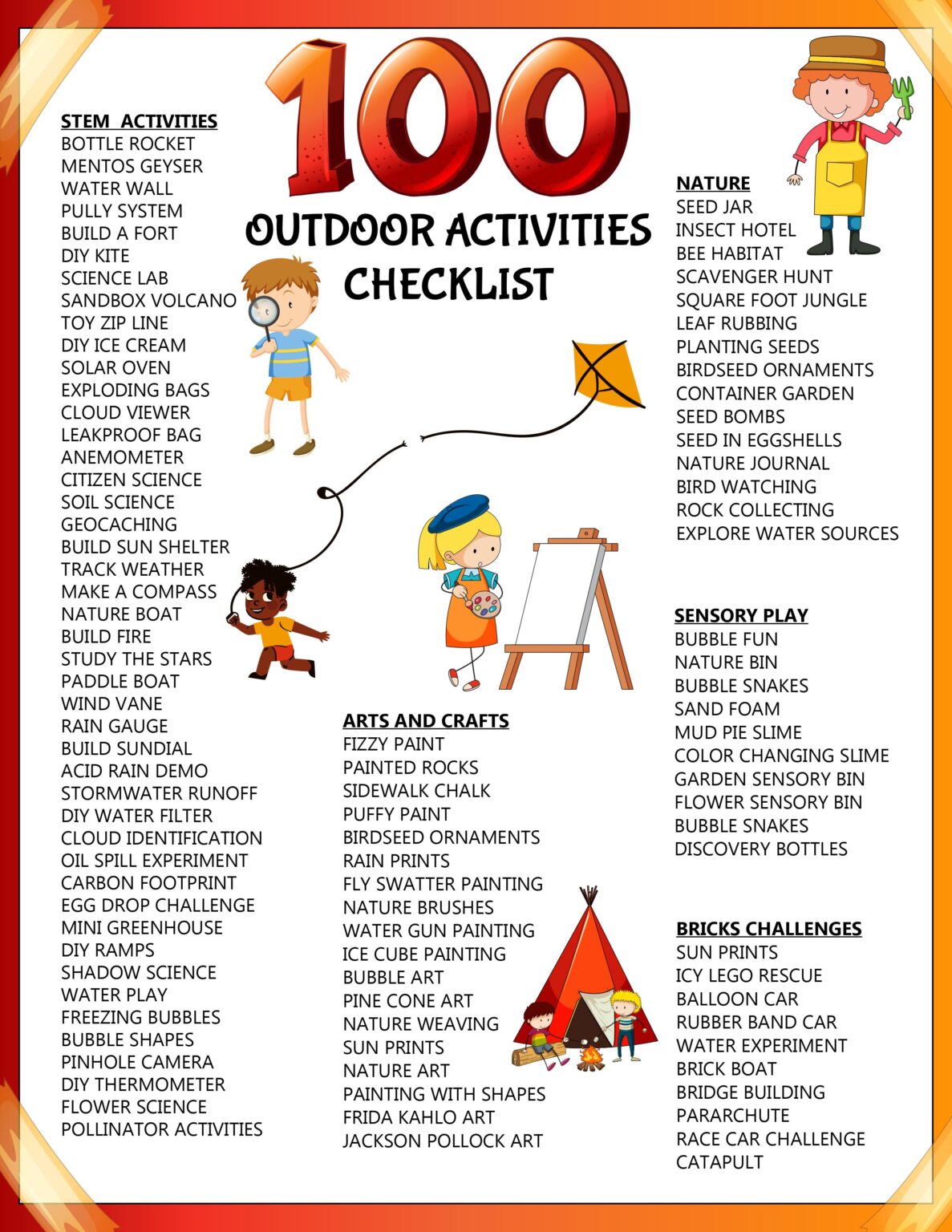 50 Fun Things to Do Outside In Your Backyard - Little Bins for Little Hands