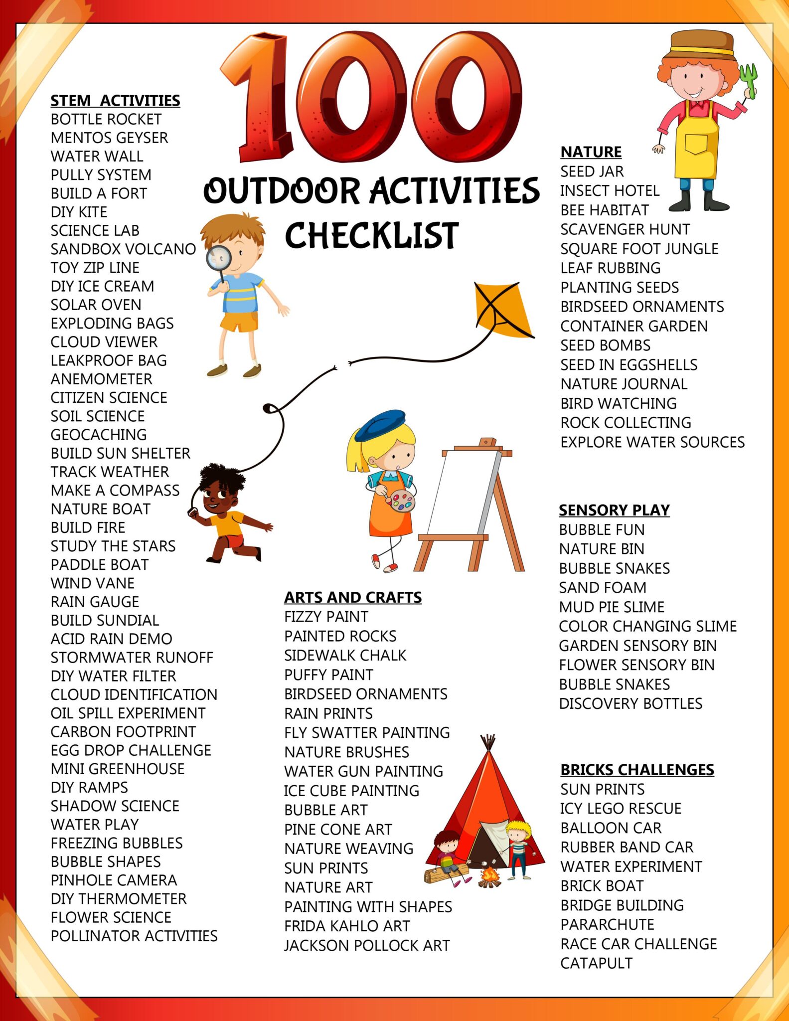 50 Fun Things to Do Outside In Your Backyard - Little Bins for Little Hands