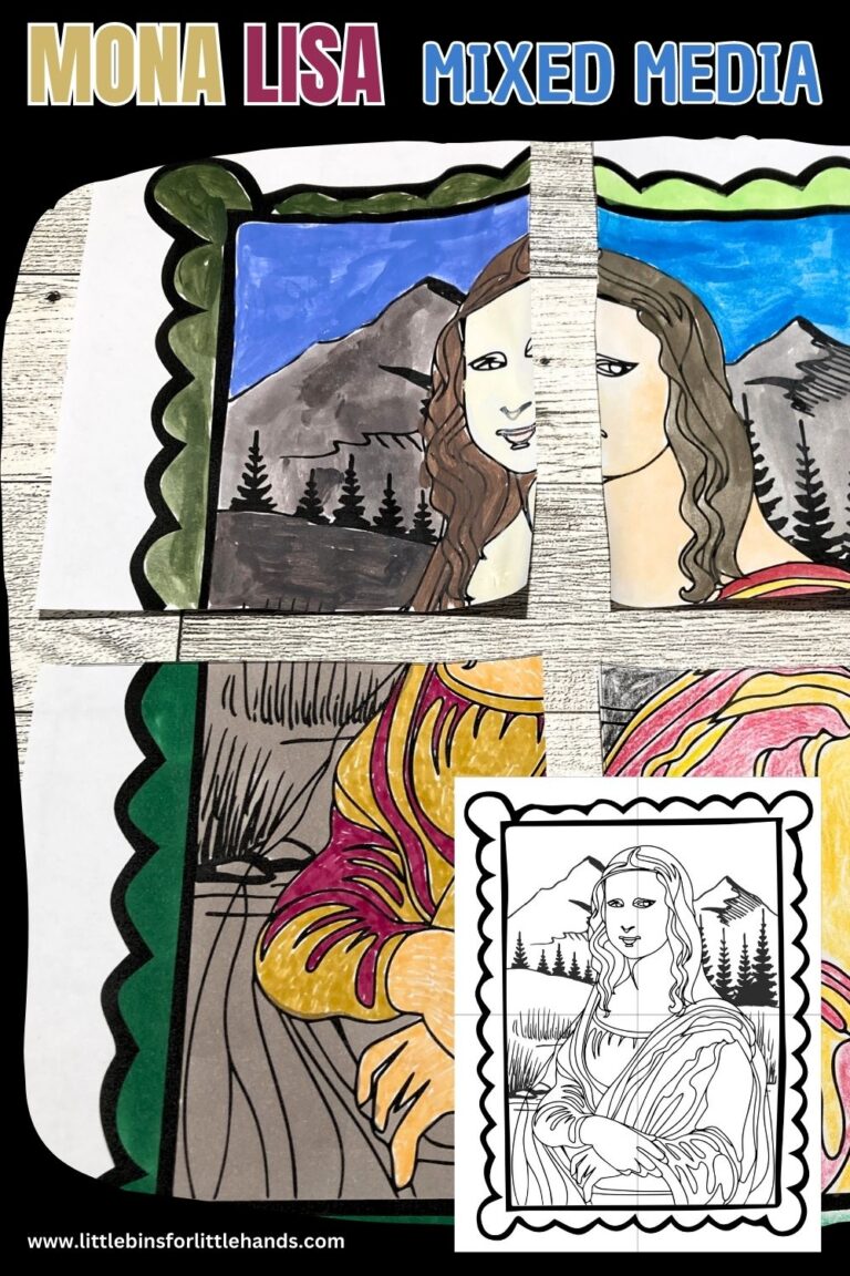 Mona Lisa for Kids (Free Printable Mona Lisa)