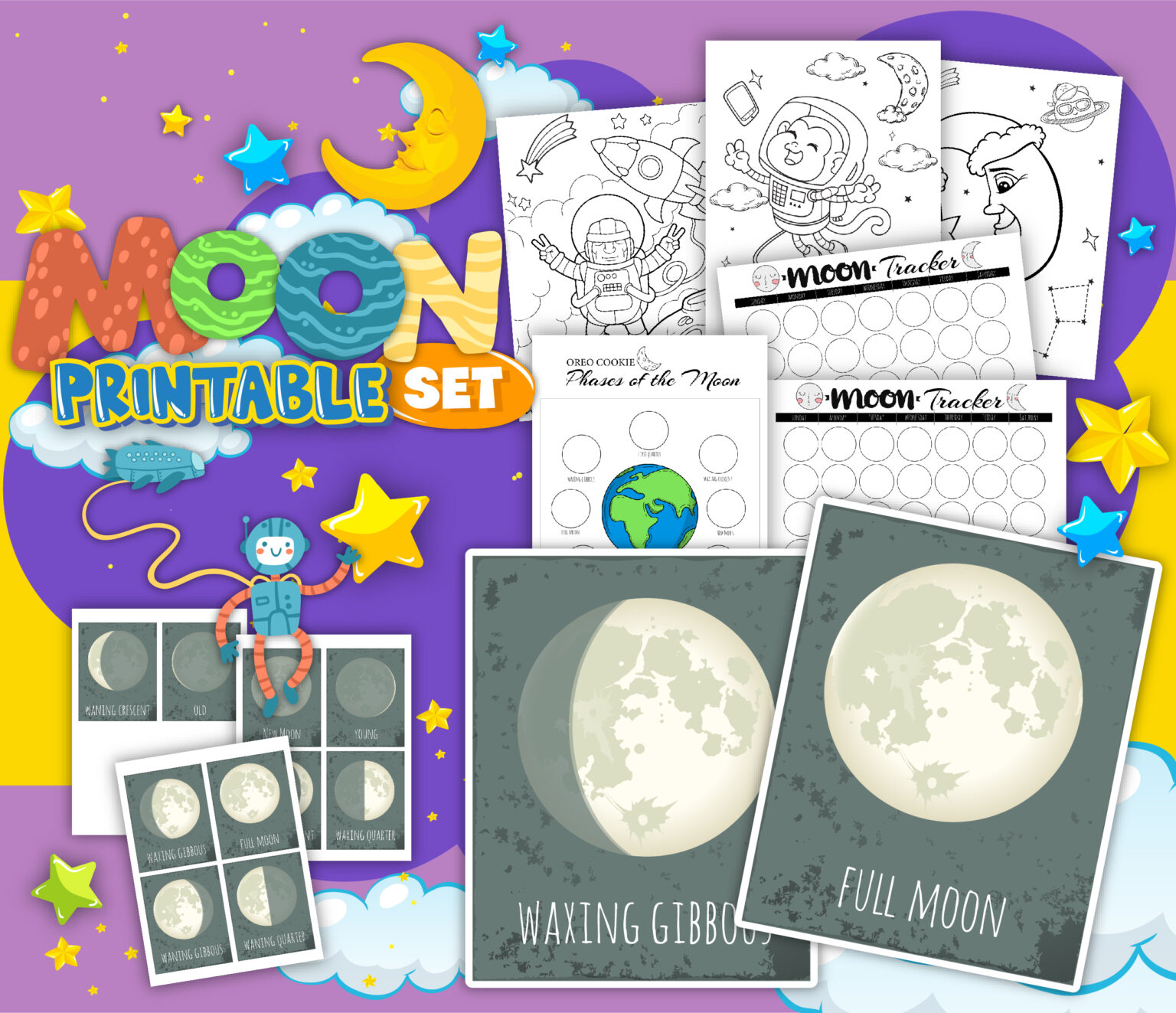 Moon Phases For Kids - Little Bins for Little Hands