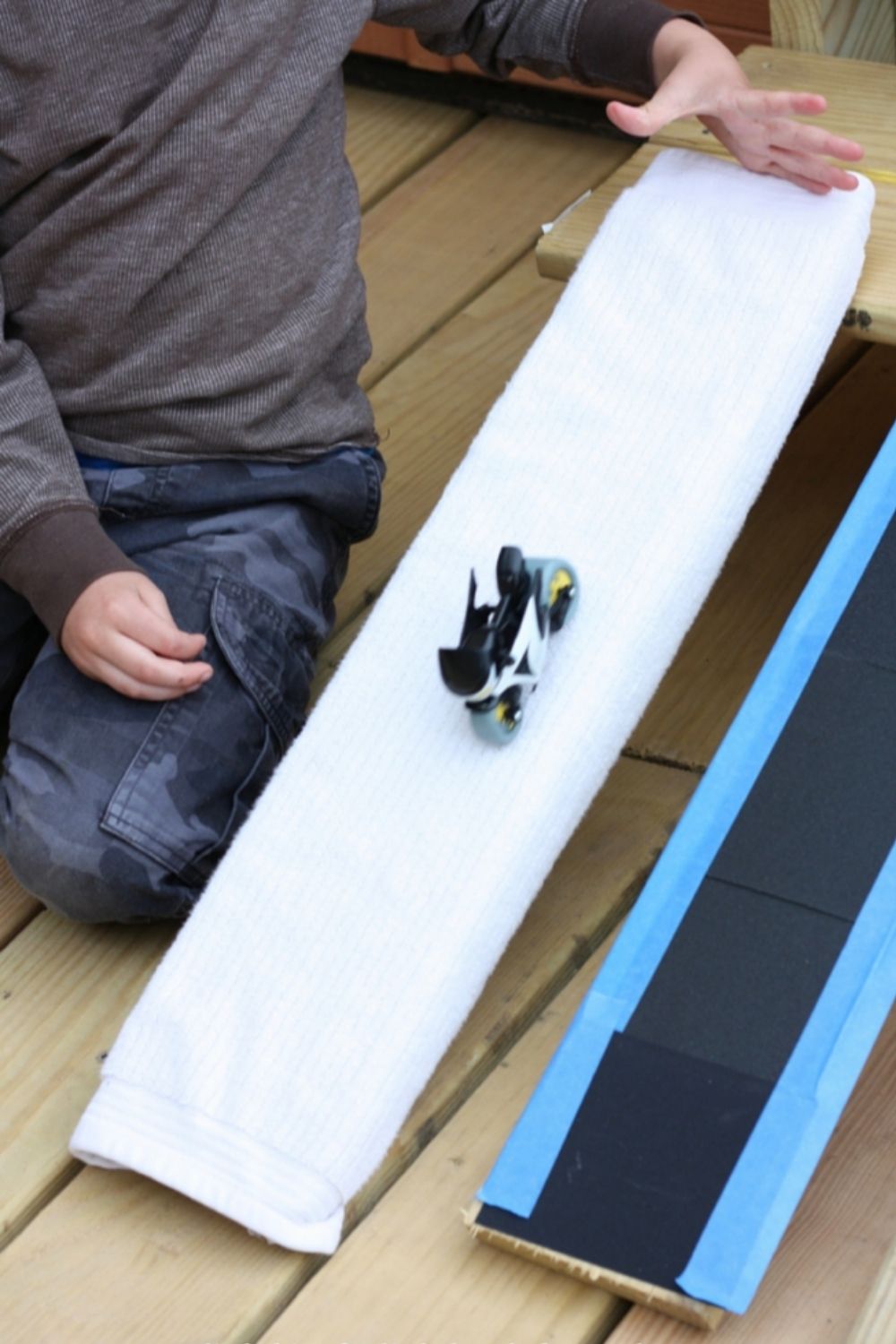 Toy Car Friction Experiment - Little Bins for Little Hands