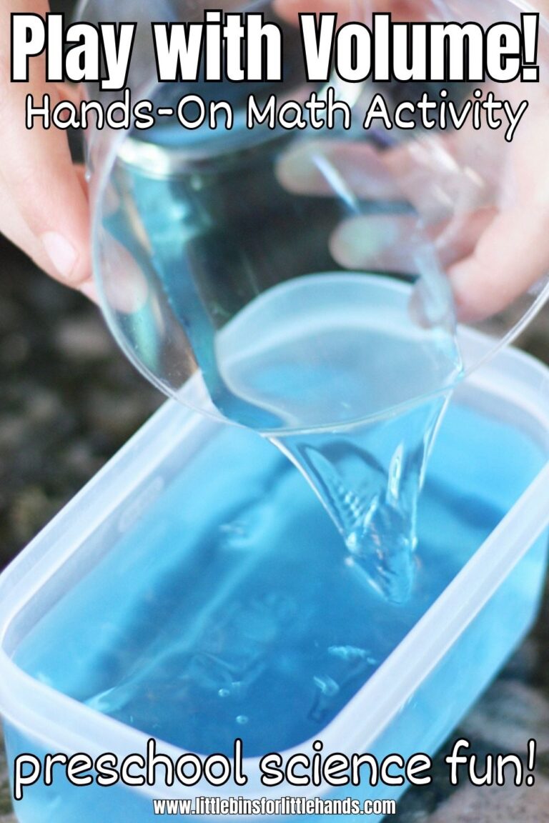Preschool Volume Activity - Little Bins for Little Hands