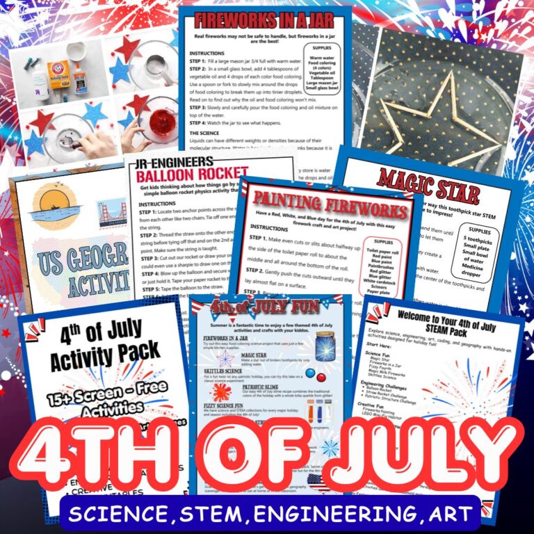 4th of July Science Activities for Kids (15+ Easy Ideas)