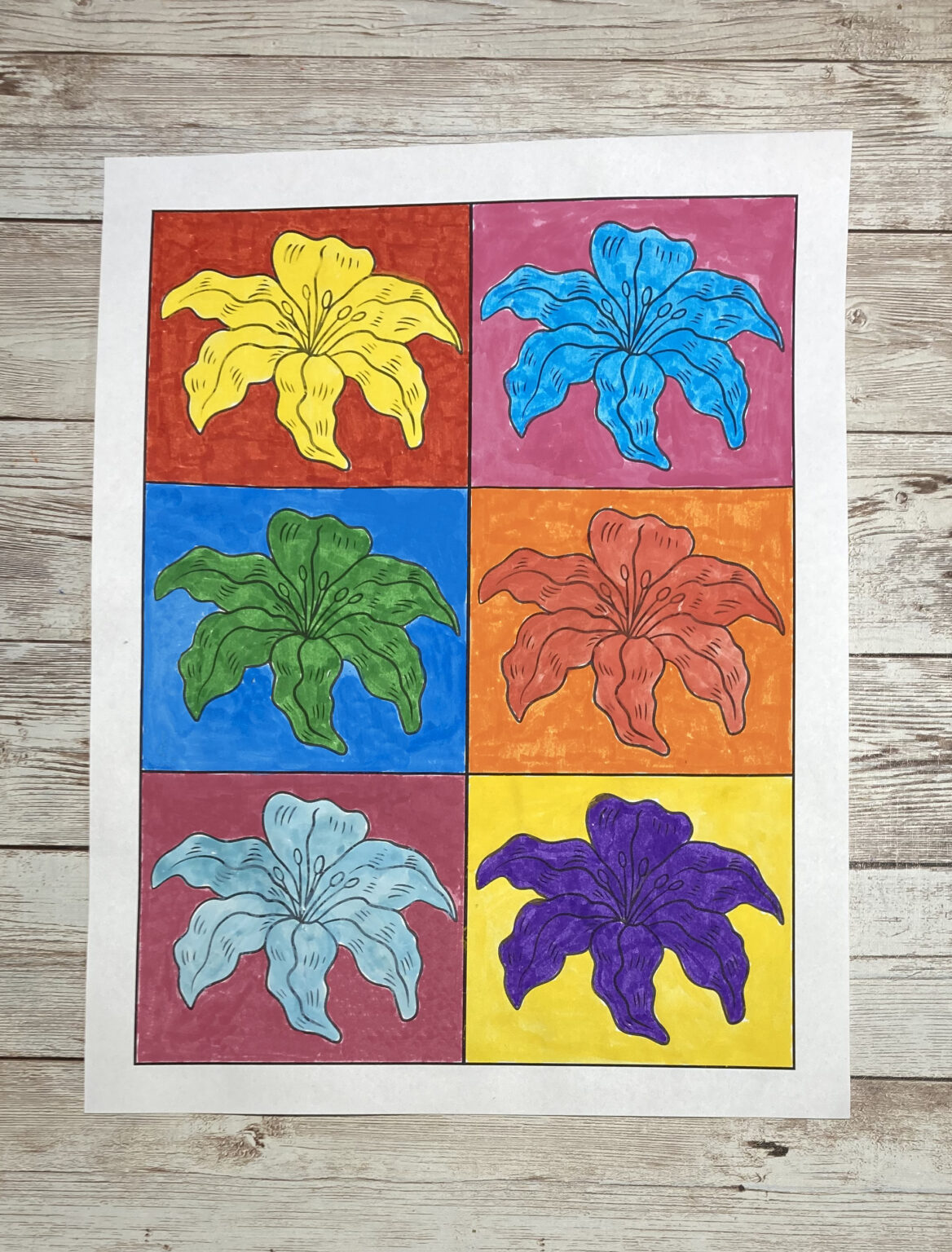 Andy Warhol Pop Art Coloring Sheets - Little Bins for Little Hands