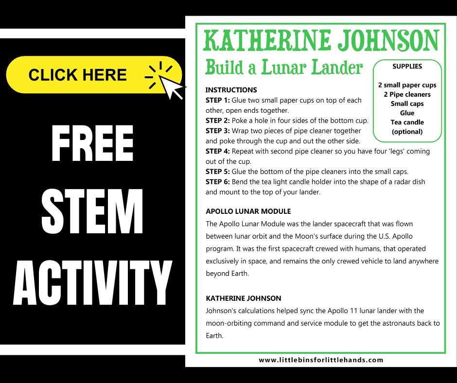 Build A Lunar Lander Model - Little Bins for Little Hands