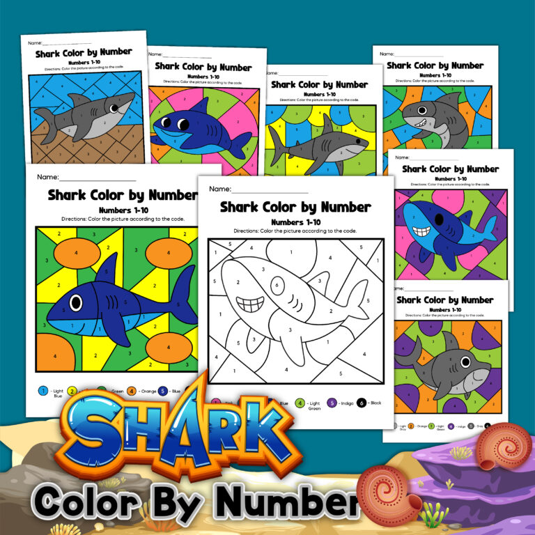 Free Color By Number Printables - Little Bins for Little Hands