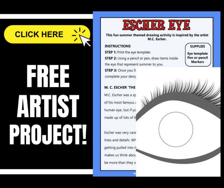 MC Escher Eye Art Project - Little Bins for Little Hands