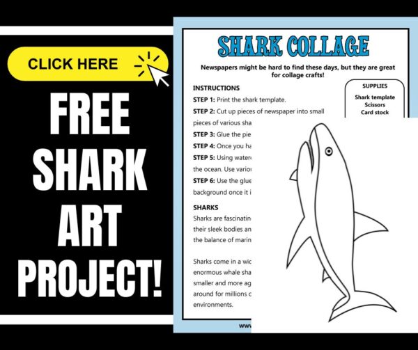 Easy Shark Paper Craft - Little Bins for Little Hands