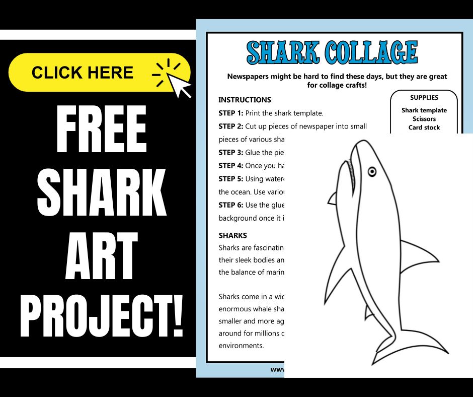 Easy Shark Paper Craft - Little Bins for Little Hands