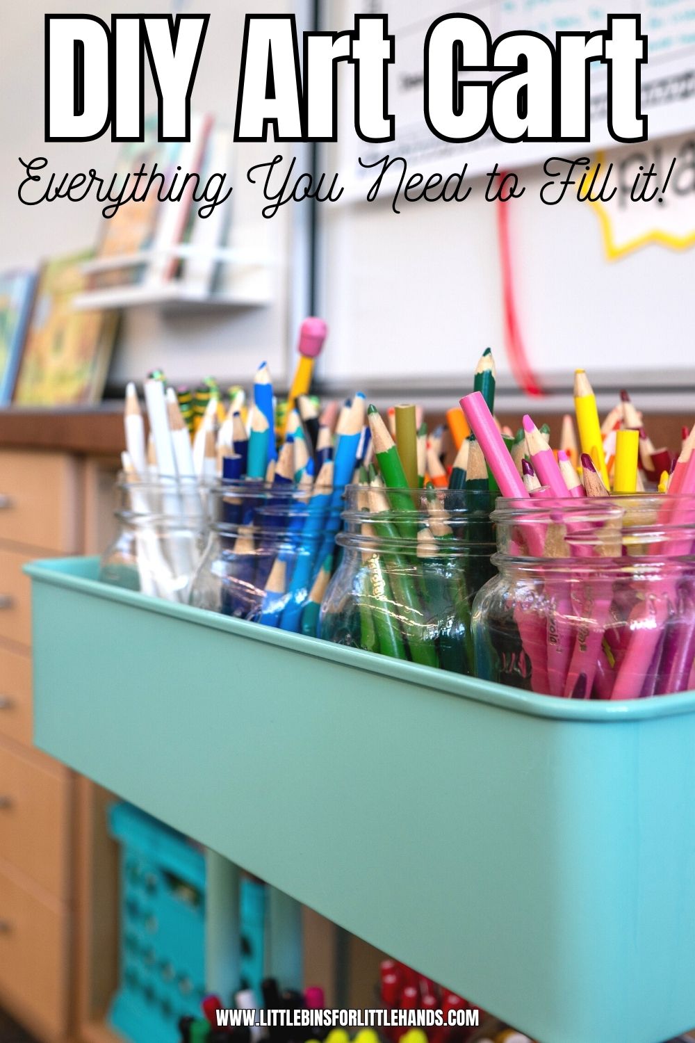 Create an Art Cart for Kids - Little Bins for Little Hands