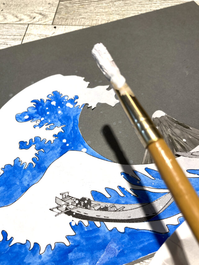 Hokusai The Great Wave Art For Kids - Little Bins for Little Hands