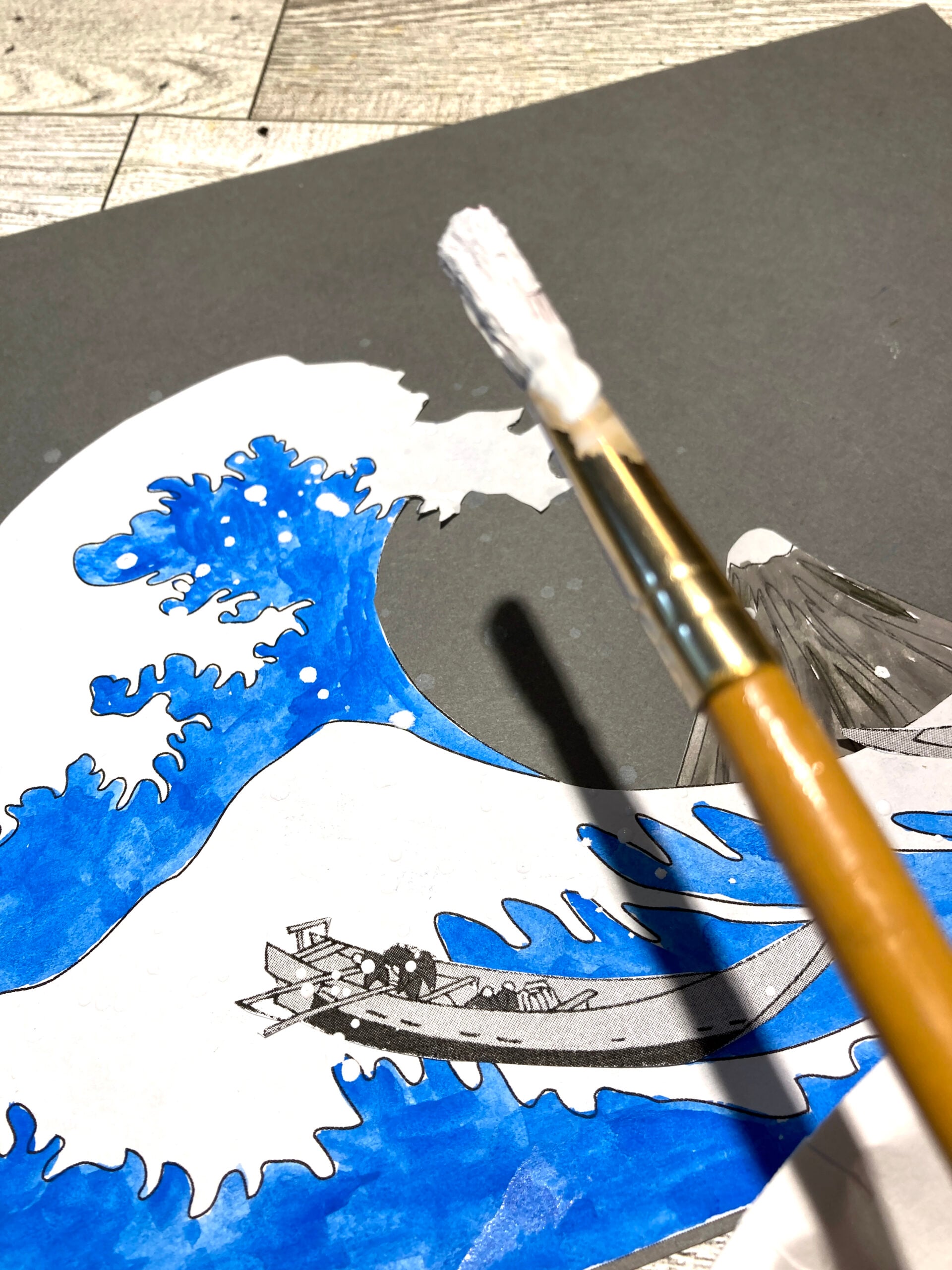 Hokusai The Great Wave Art For Kids - Little Bins for Little Hands