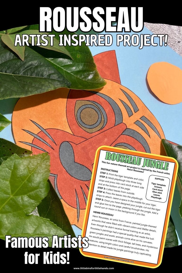 Henri Rousseau Tiger Art Project - Little Bins for Little Hands