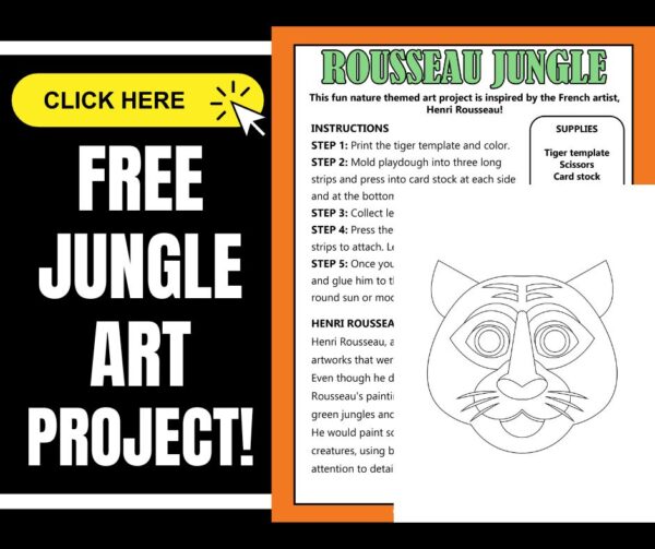 Henri Rousseau Tiger Art Project - Little Bins for Little Hands