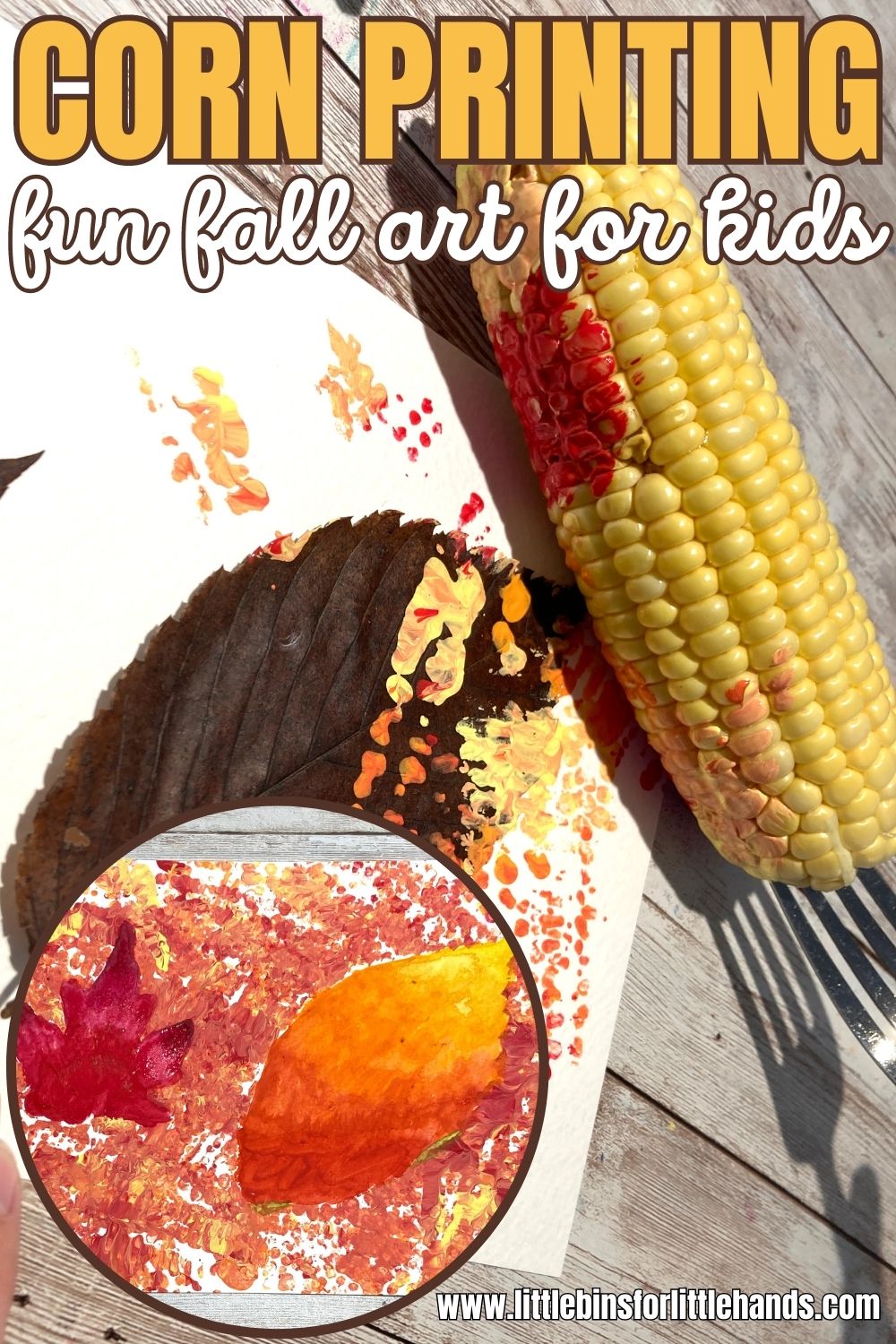Corn Painting - Little Bins for Little Hands