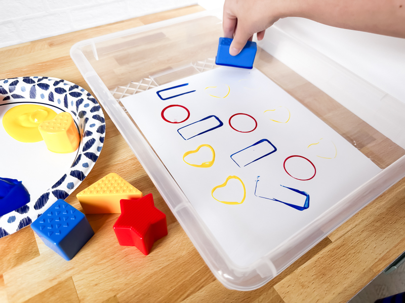 Preschool Shape Art Activity - Little Bins for Little Hands