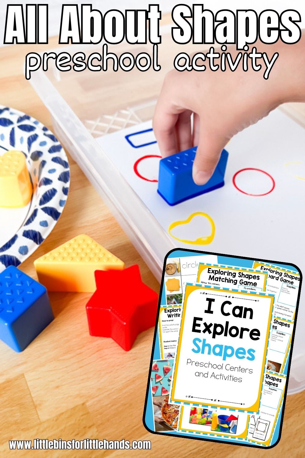 Preschool Shape Art Activity - Little Bins for Little Hands