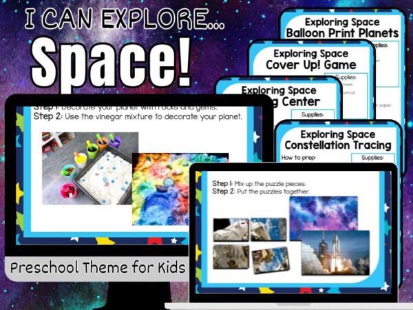 Easy Space Activities for Preschool Theme