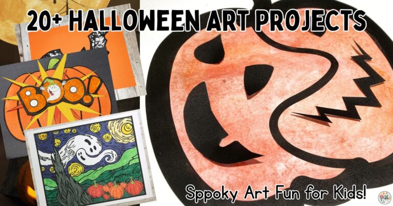 20+ Easy Halloween Art Projects for Kids Prek and Elementary