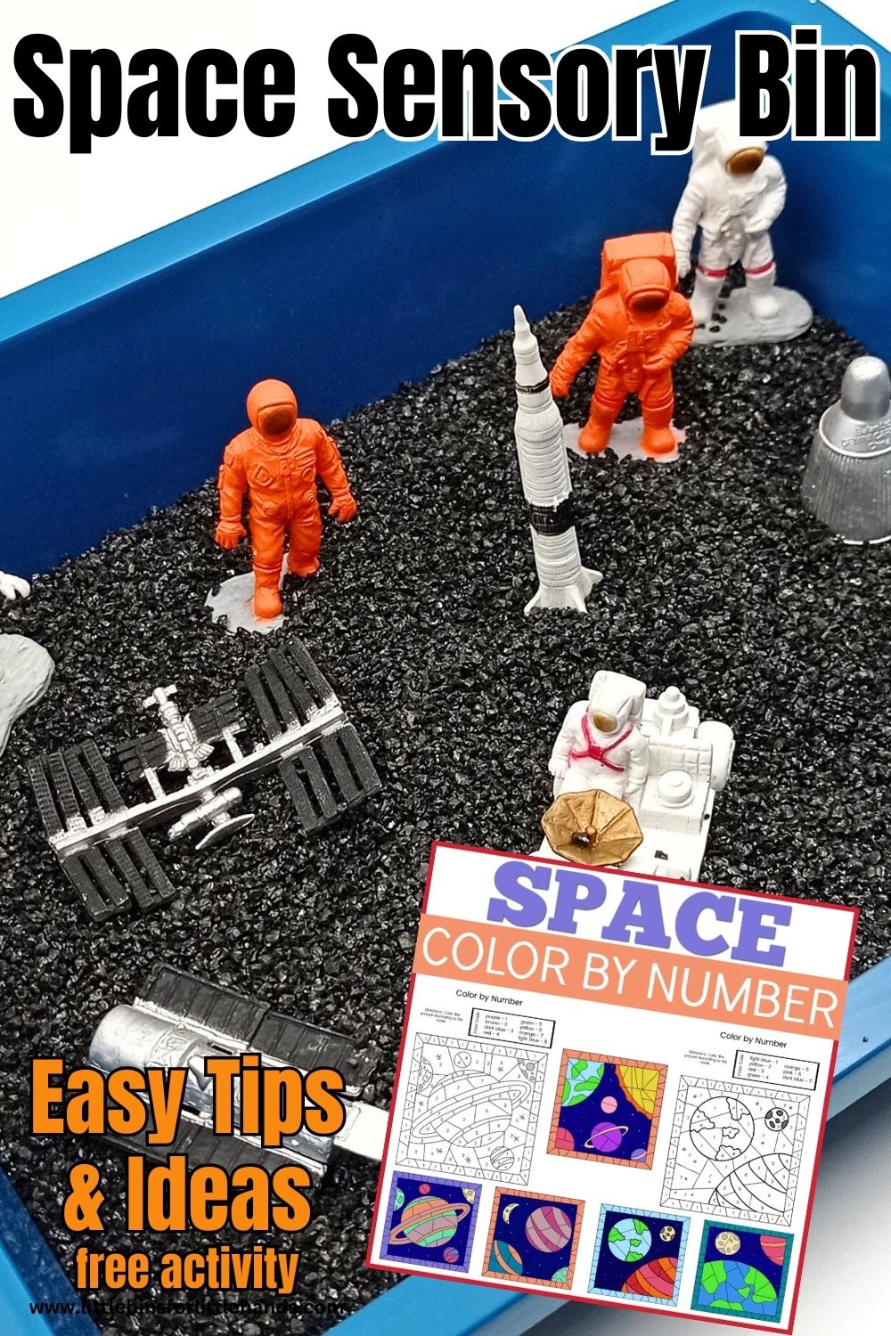 Space Sensory Bin - Little Bins for Little Hands