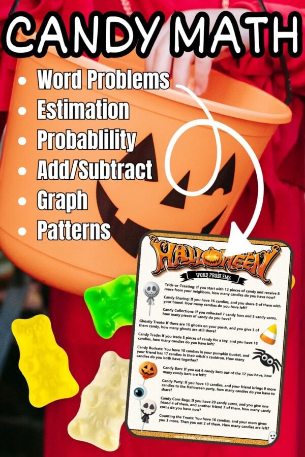 Candy Math with Halloween Candy - Little Bins for Little Hands