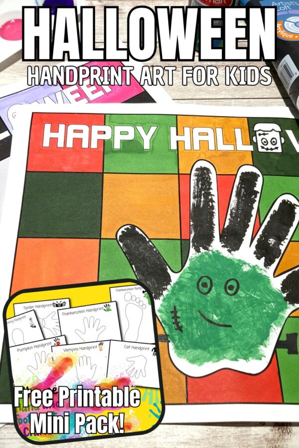 Halloween Handprint Art - Little Bins for Little Hands