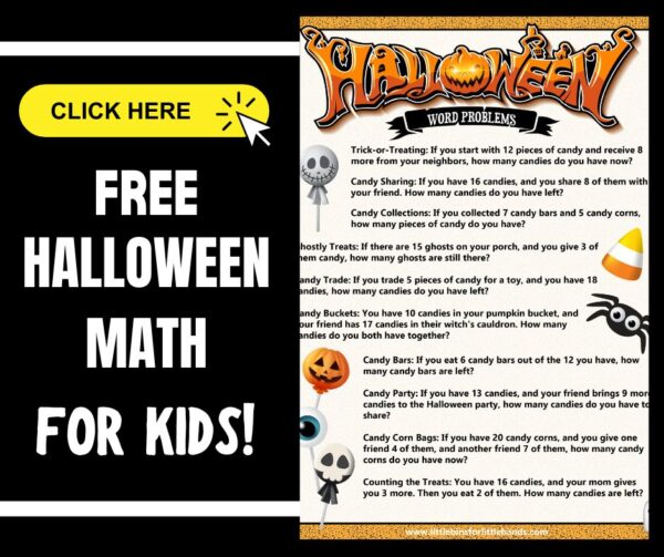 Candy Math with Halloween Candy - Little Bins for Little Hands