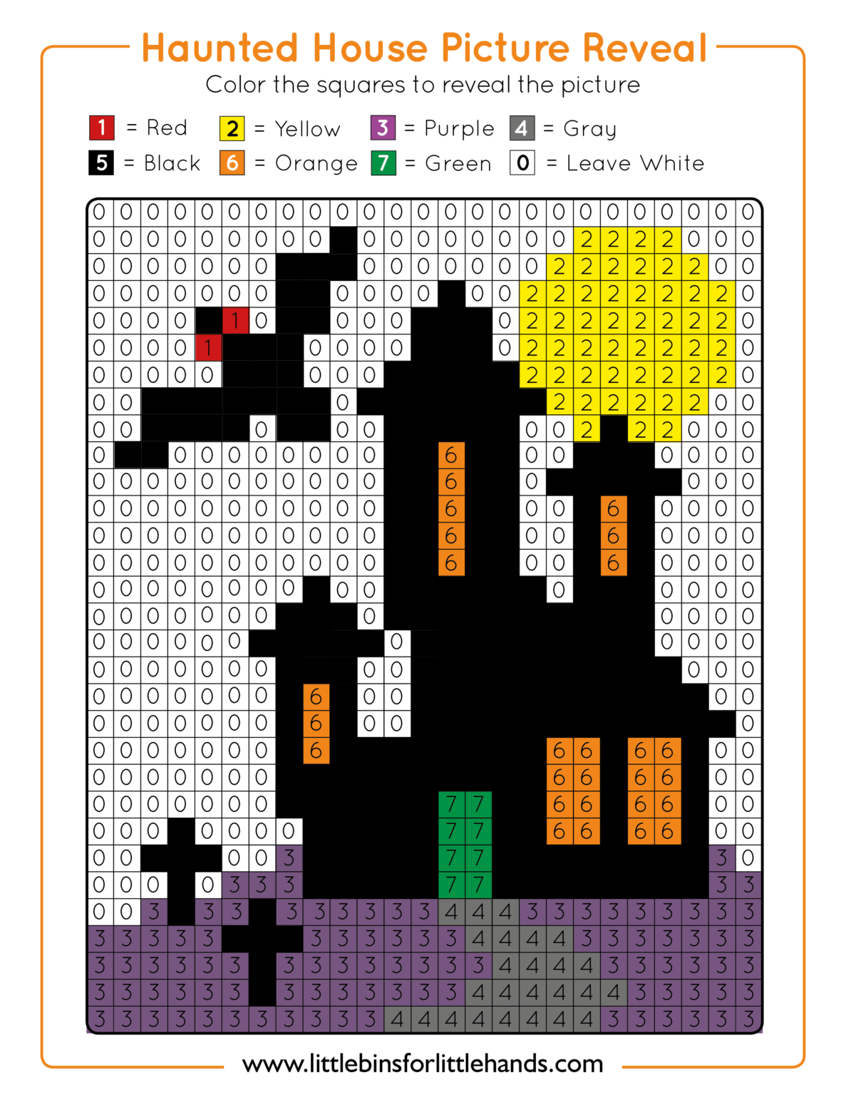 Halloween Color By Number - Little Bins for Little Hands