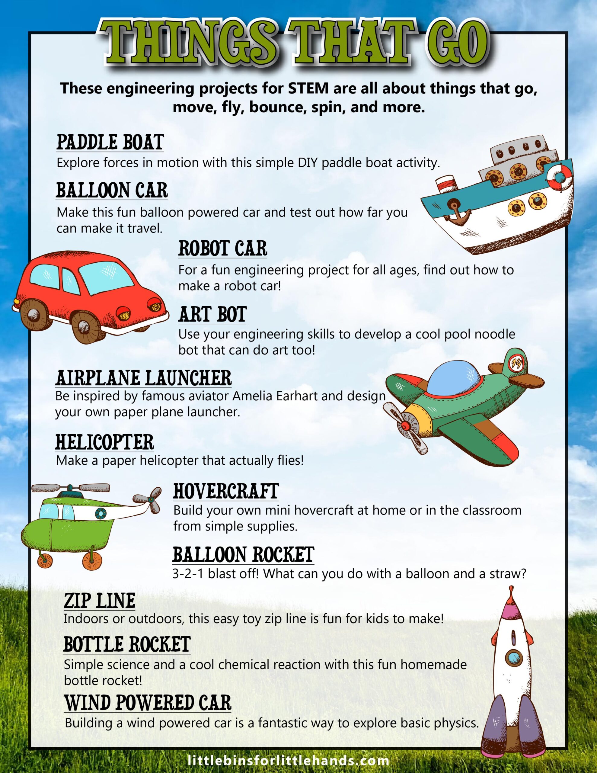 10 Self-Propelled Car Projects - Little Bins for Little Hands