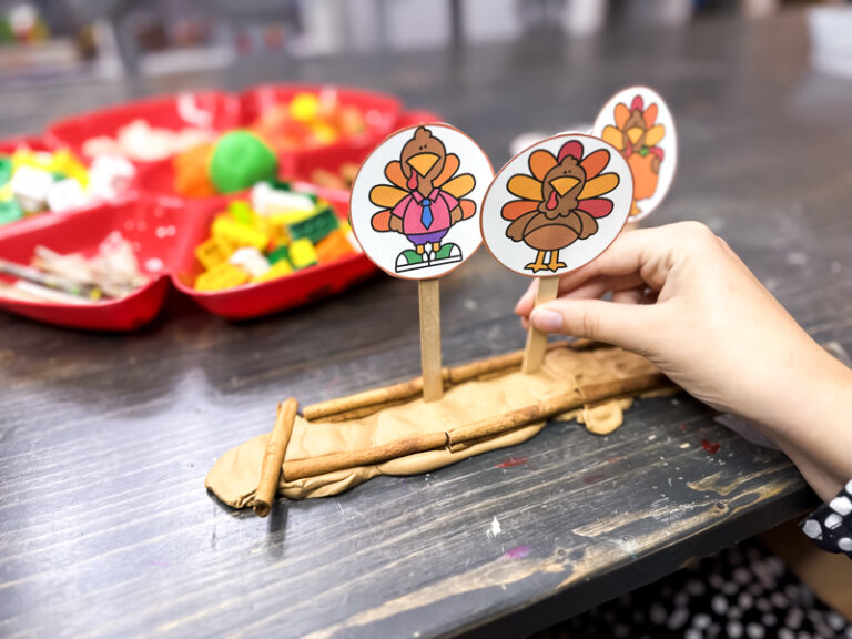Thanksgiving Preschool STEM Activity - Little Bins for Little Hands