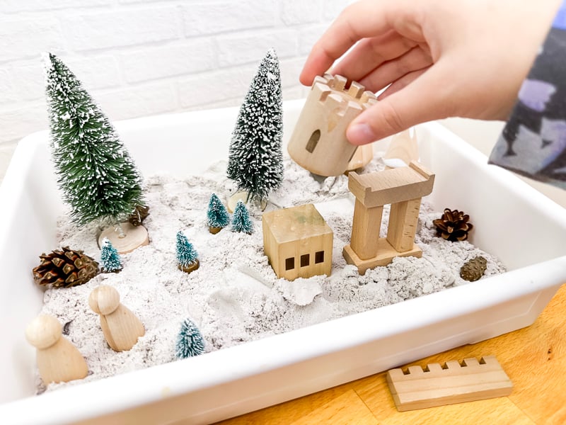 Winter Ice Castle Sensory Bin - Little Bins for Little Hands