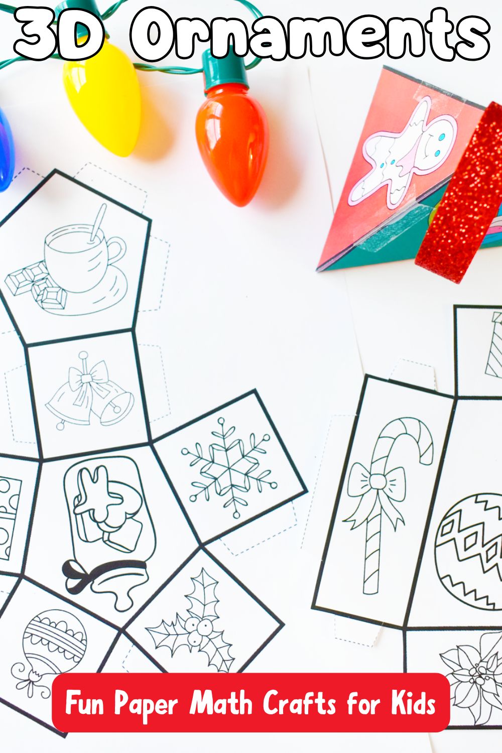 Free Christmas Ornament Template (Printable Shapes for Kids)