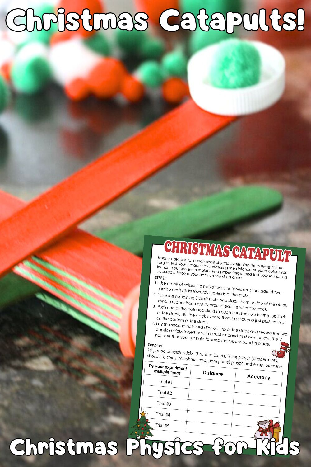 Christmas Catapult STEM Challenge | Popsicle Stick Catapult