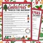 25 Christmas Would You Rather Questions - Little Bins for Little Hands