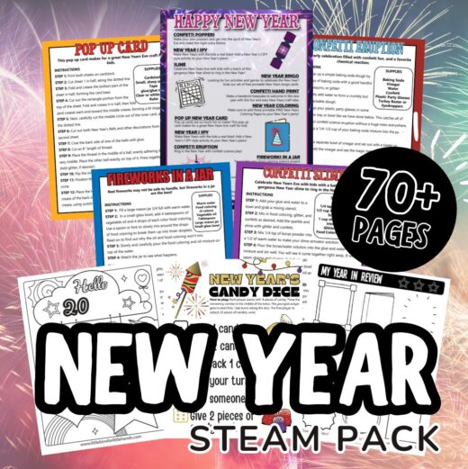 New Years Eve STEM Challenge - Little Bins for Little Hands