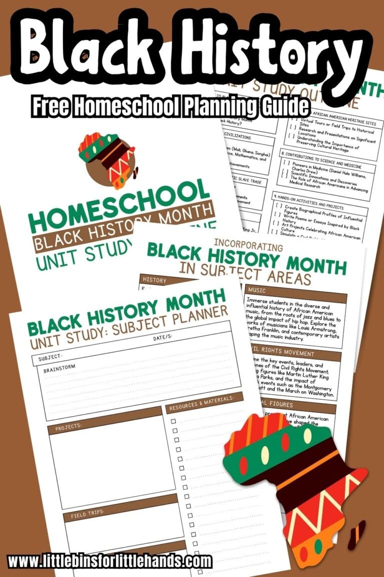 Black History Month Secular Homeschool Planning Guide