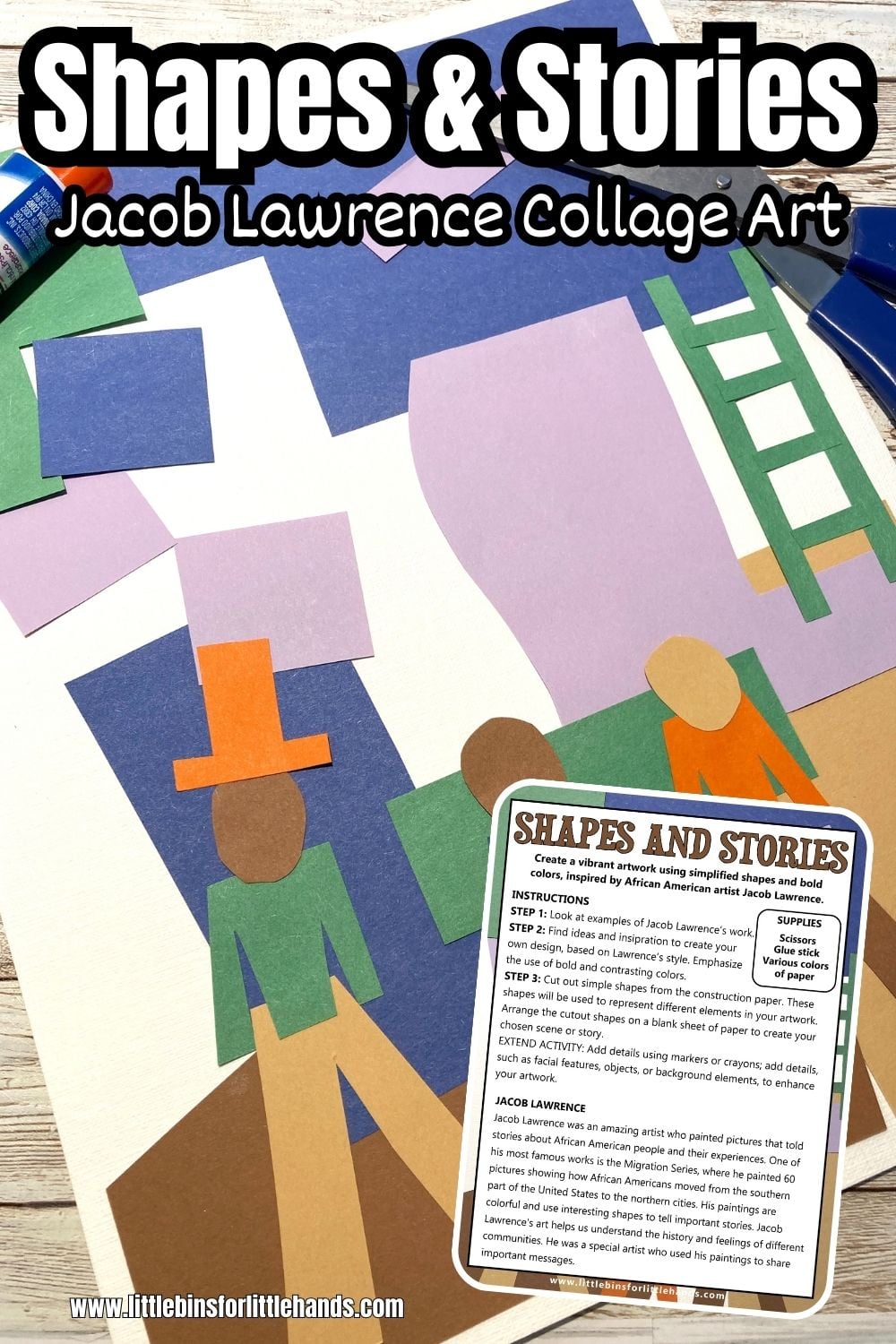 Shapes and Stories Art Project - Little Bins for Little Hands
