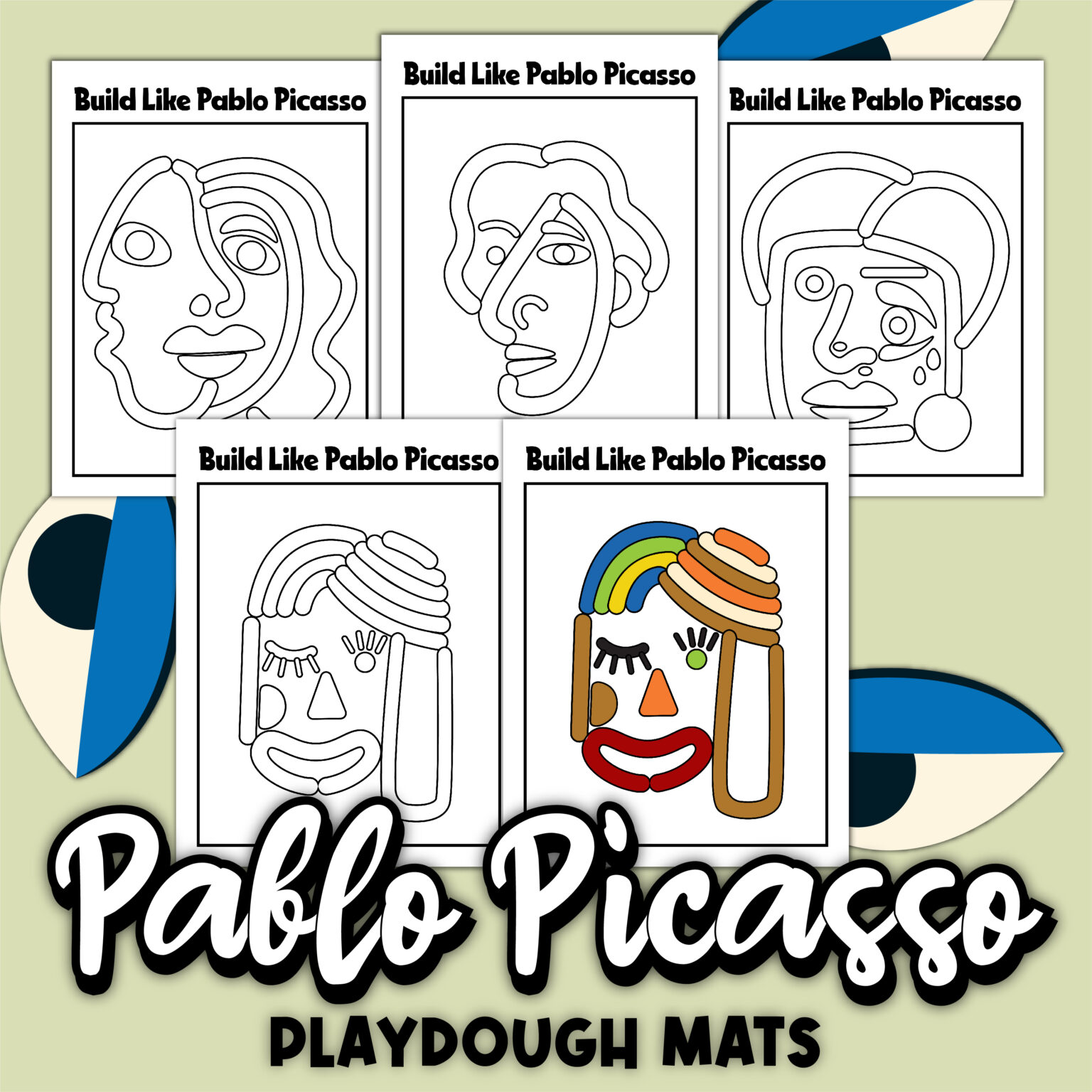 Picasso Heart Art Activity | Little Bins for Little Hands